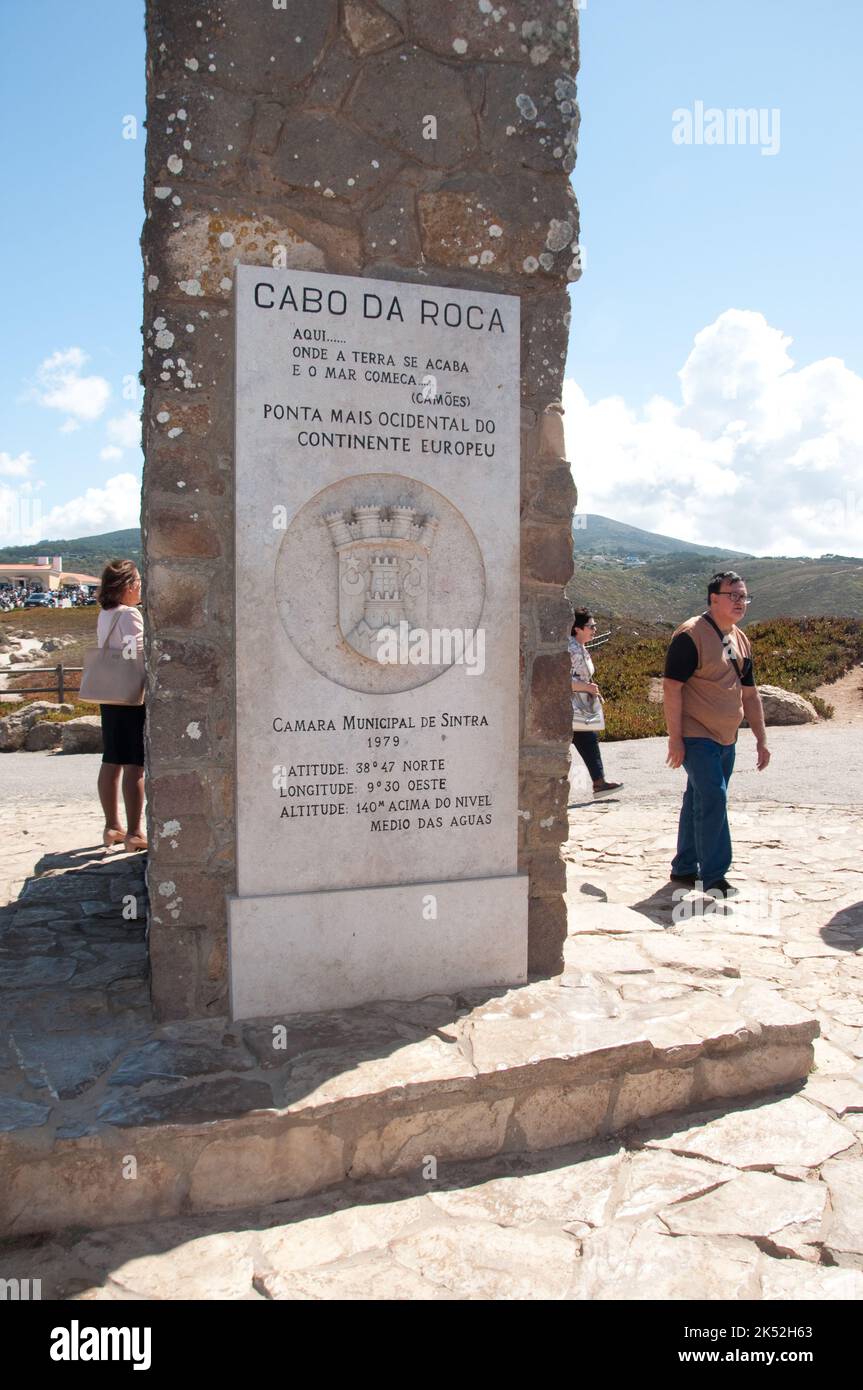 Sign indication that this is the most westerly point hi-res stock ...