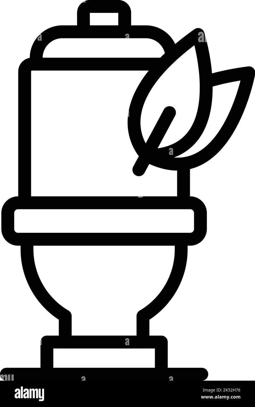 Eco tank icon outline vector. Friendly clean. Energy ecology Stock ...