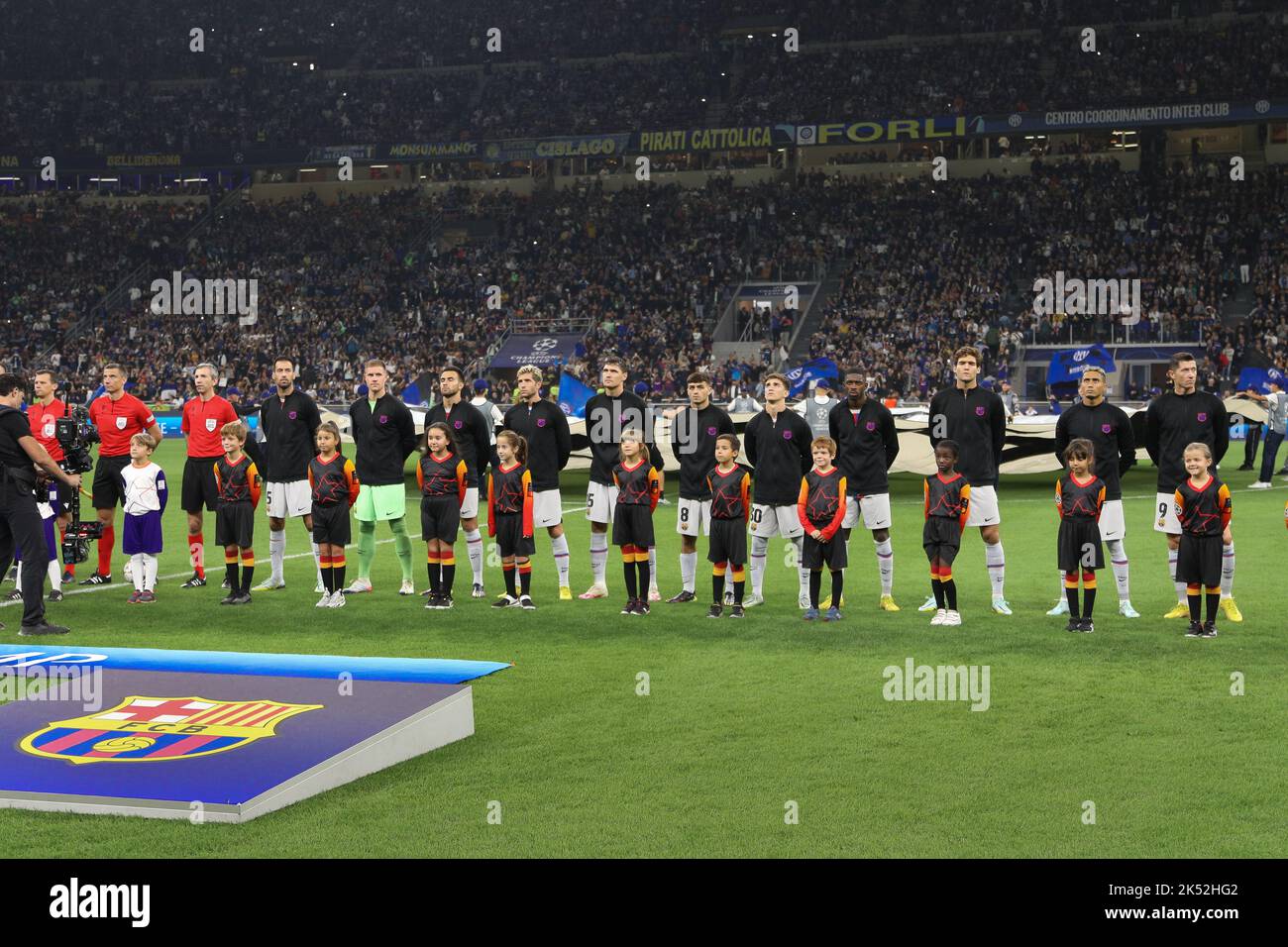 Milan, Italy. 04th Oct, 2022. Italy, Milan, oct 4 2022: fc Barcelona ...