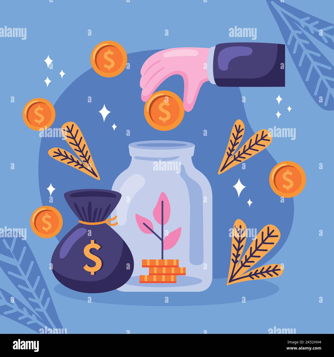 savings money in jar icons Stock Vector Image & Art - Alamy