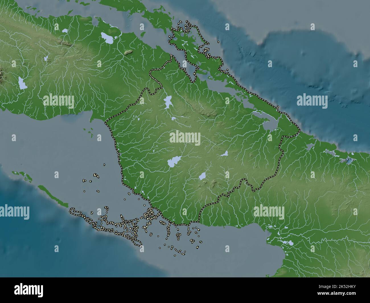 Camaguey, province of Cuba. Elevation map colored in wiki style with ...