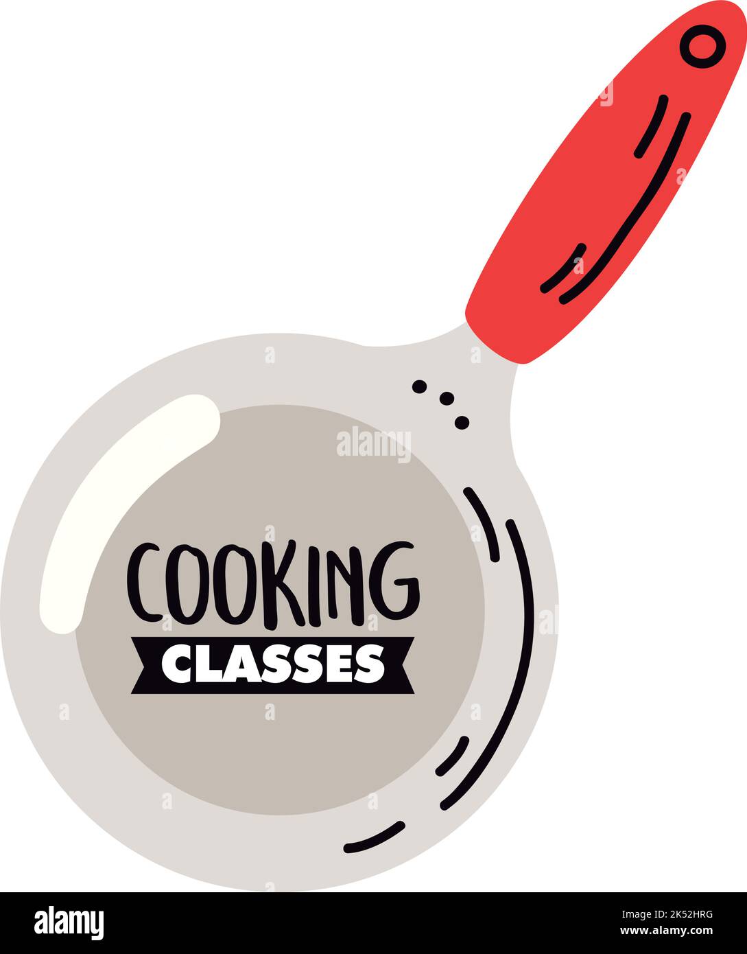 cooking classes lettering in pan Stock Vector Image & Art - Alamy