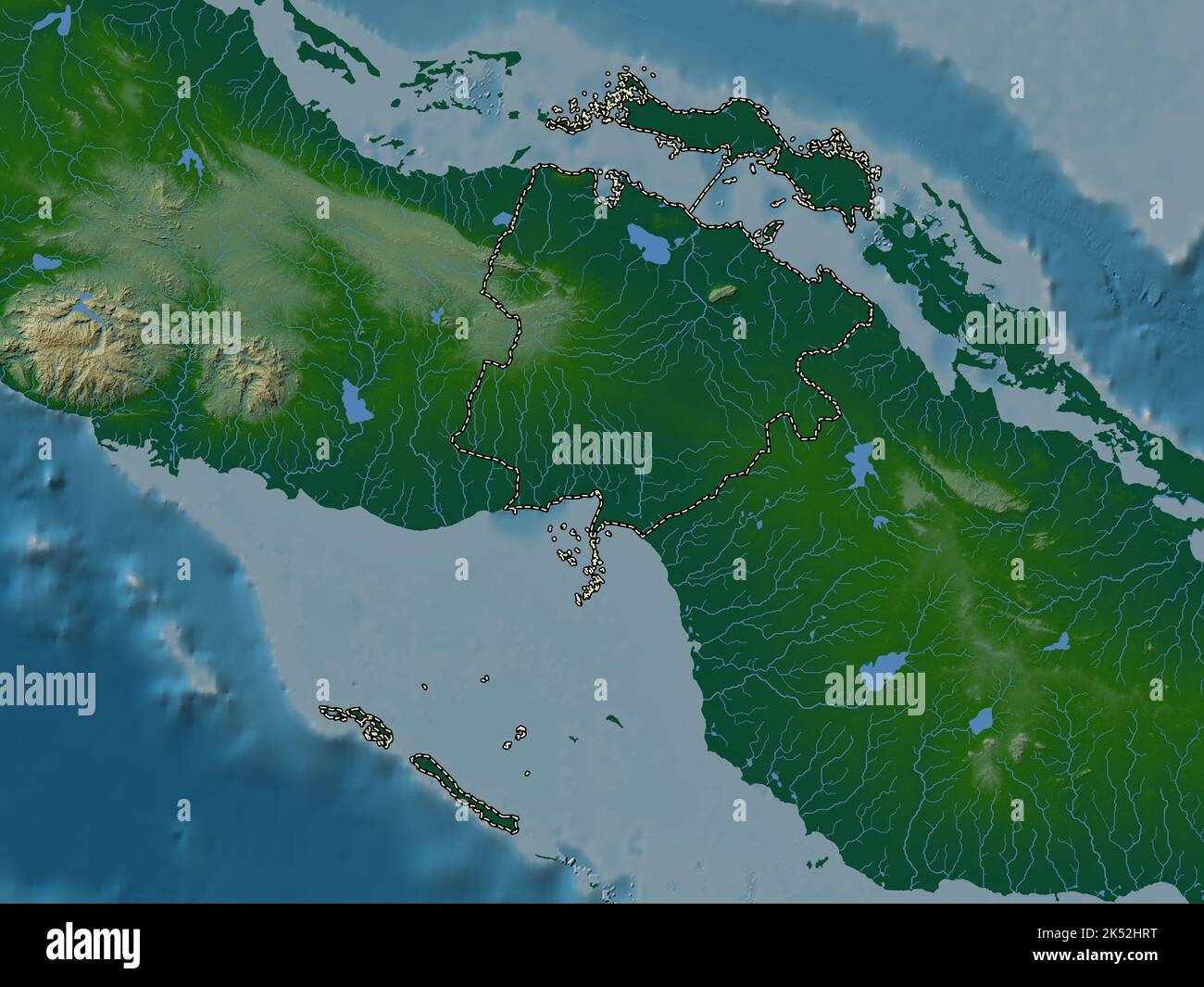 Ciego de Avila, province of Cuba. Colored elevation map with lakes and ...