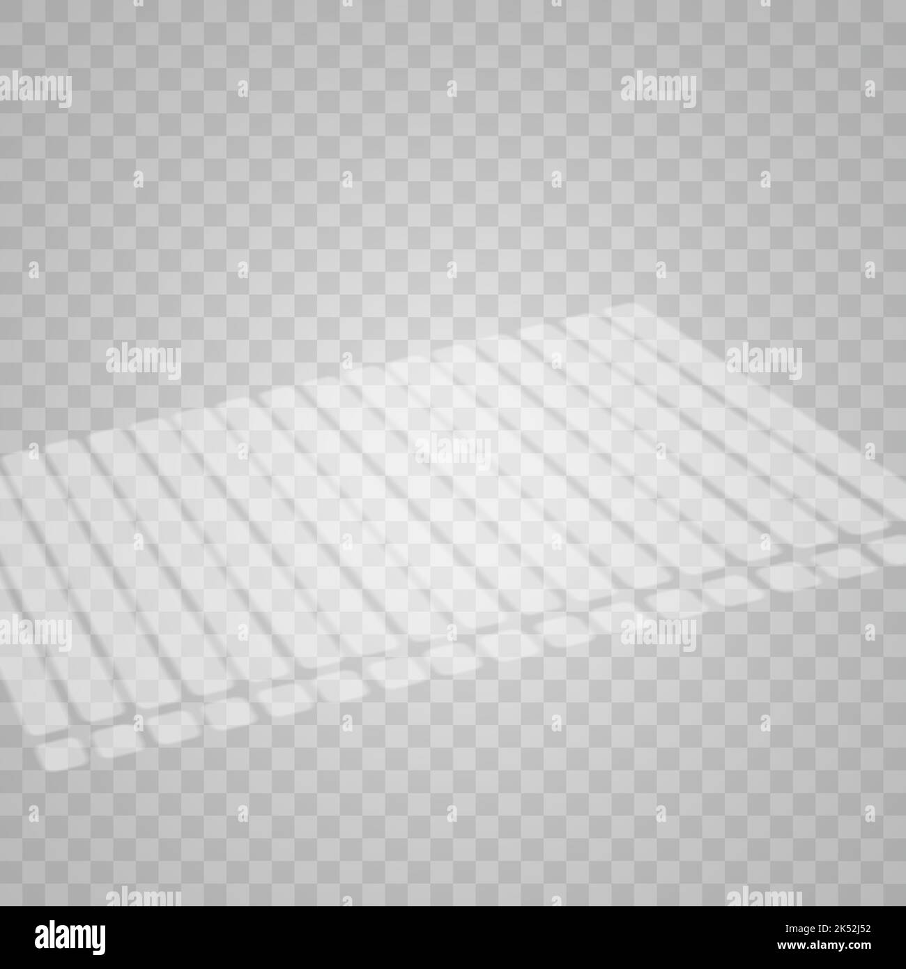 Overlay shadow effect. Transparent overlay window and blinds shadow ...
