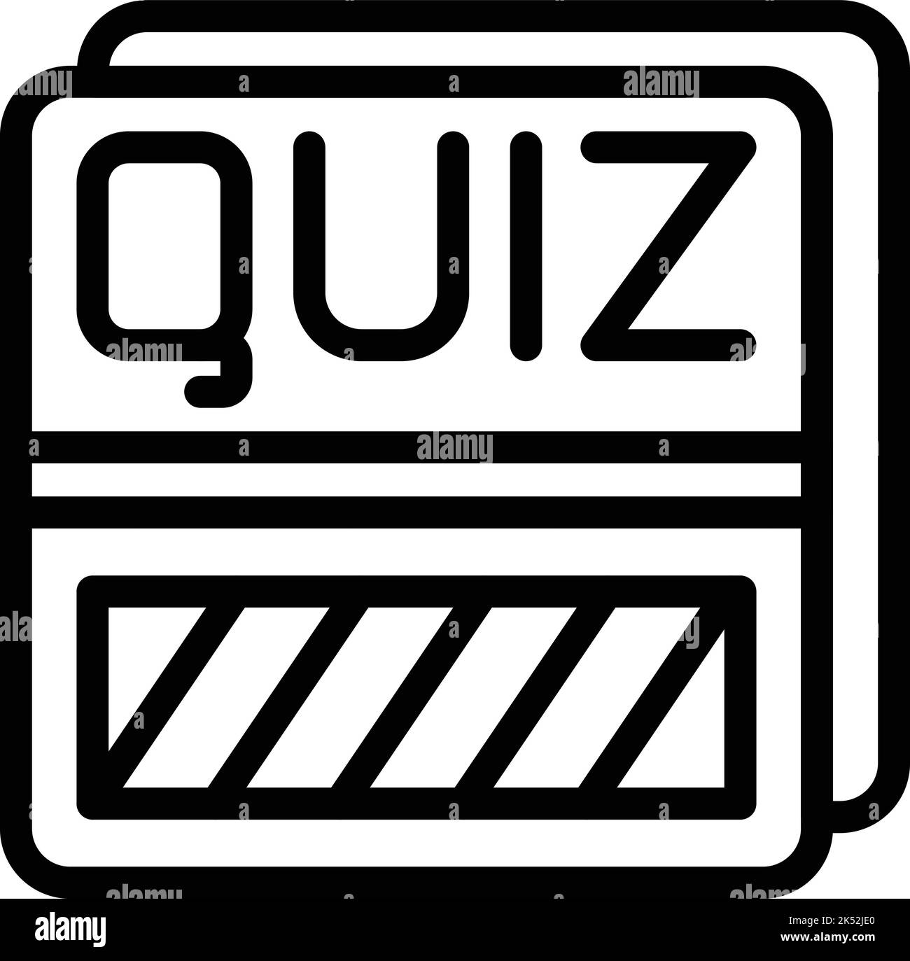 Quiz test icon outline vector. Exam show. Competition fun Stock Vector ...
