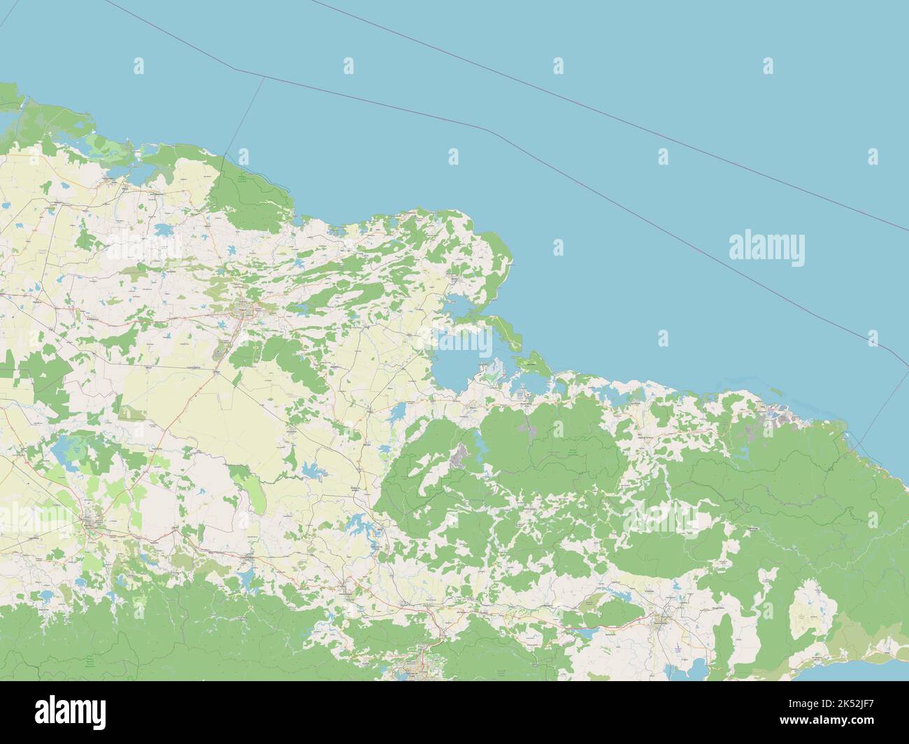 Holguin, province of Cuba. Open Street Map Stock Photo - Alamy