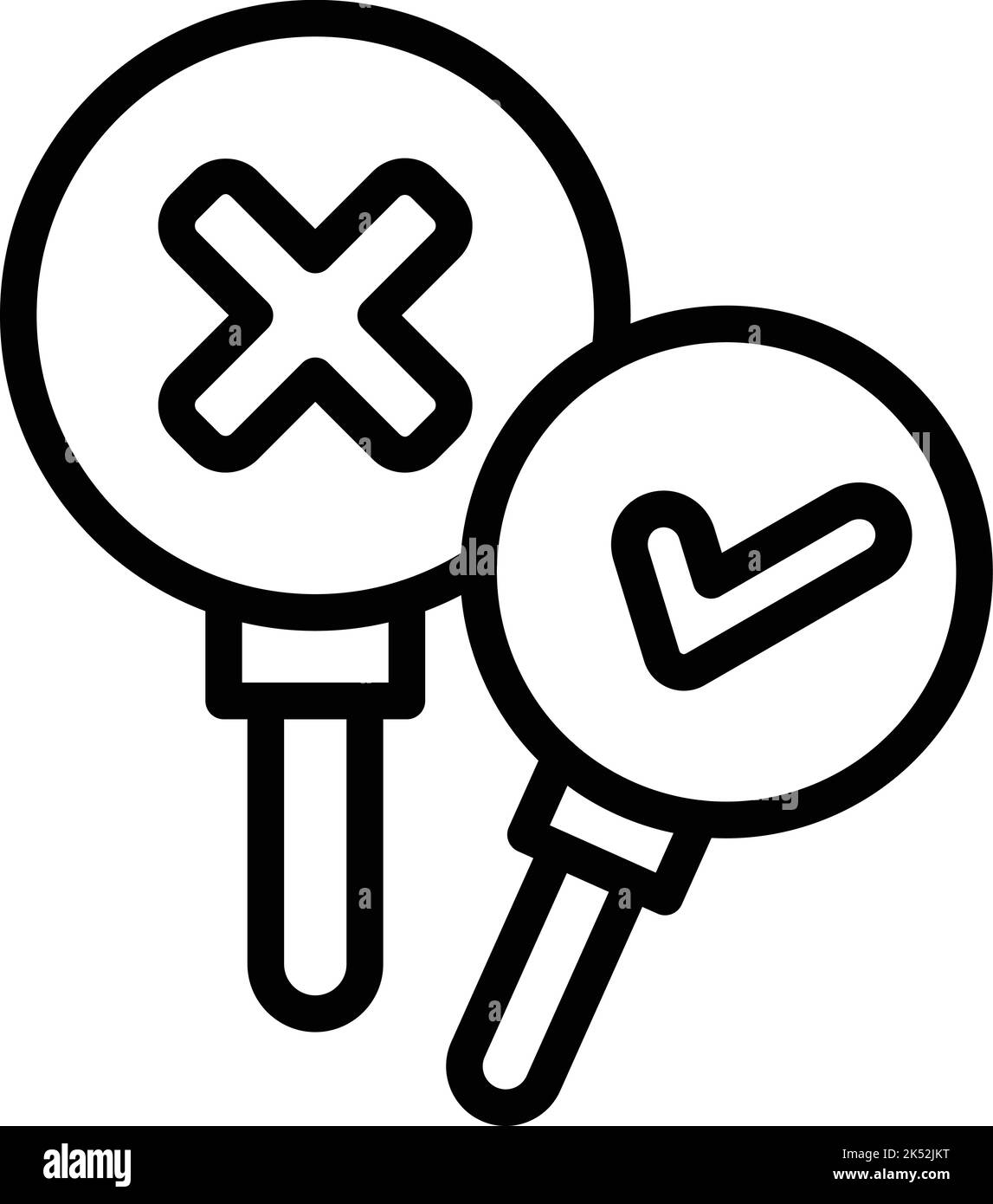 Quiz answer icon outline vector. Poster show. Fun word Stock Vector ...