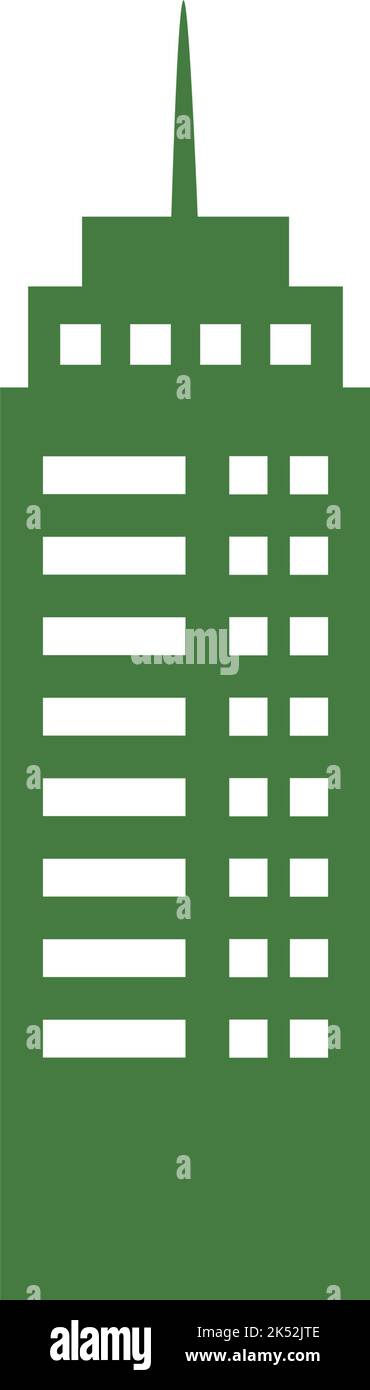 green ecology building facade icon Stock Vector Image & Art - Alamy
