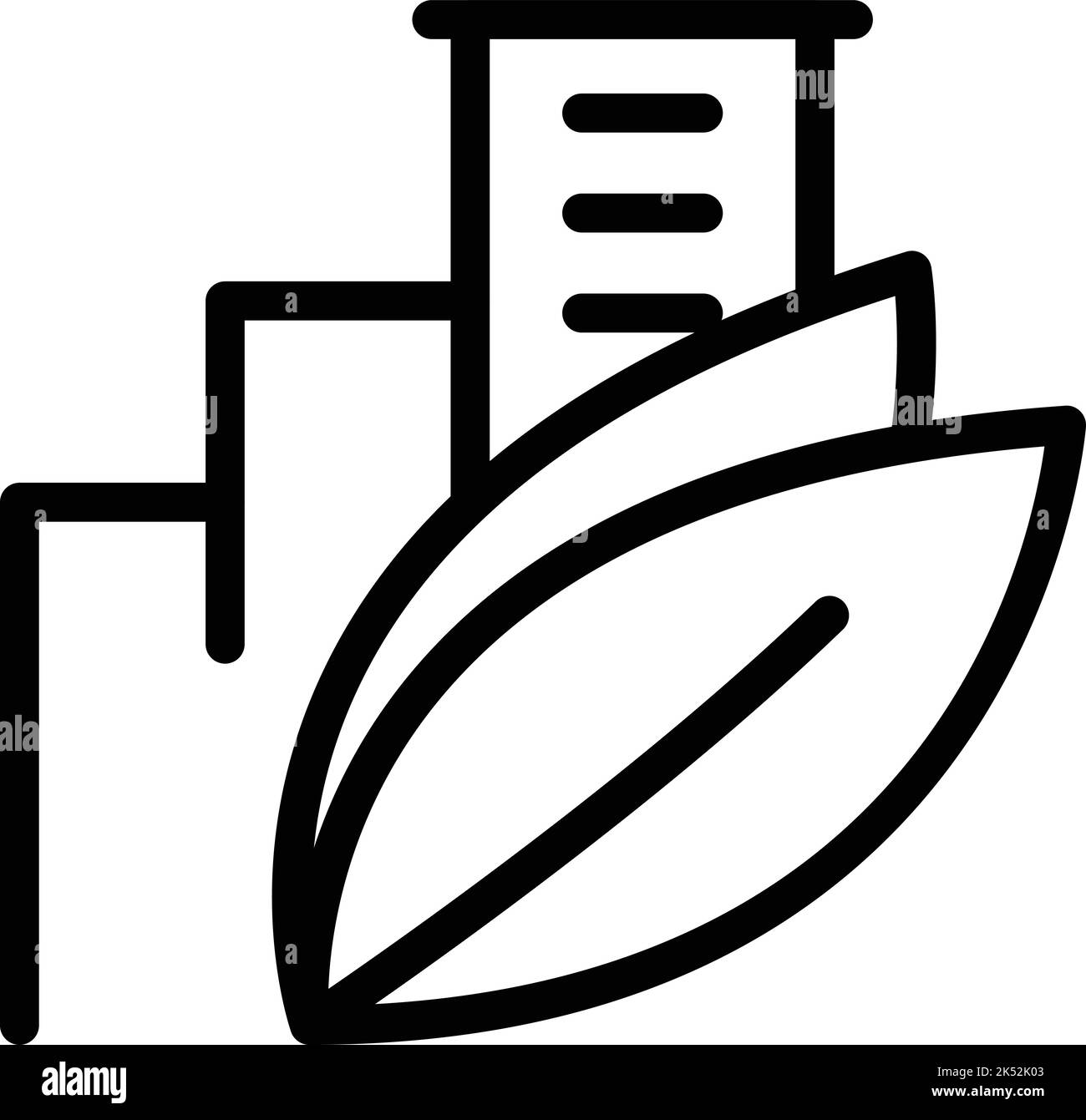 Environmentally friendly city icon outline vector. Recycle clean ...