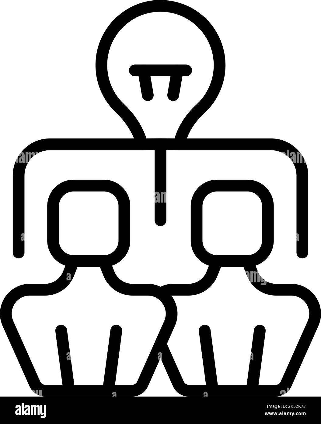 Expert team icon outline vector. Chart business. Success work Stock ...