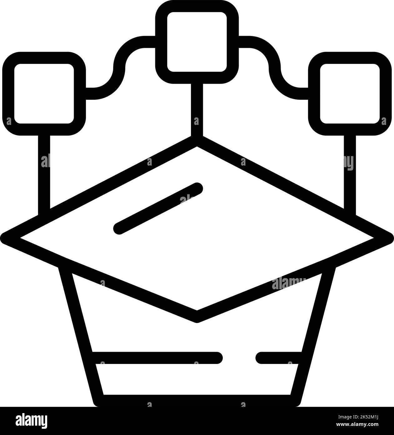 Conference graduation icon outline hi-res stock photography and images ...