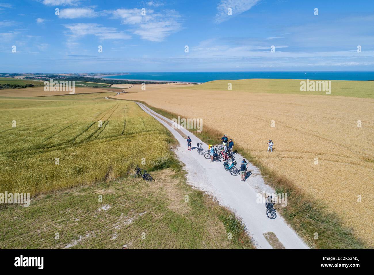 France, Pas de Calais, Cote d'Opale, Escalles, section of the maritime ...