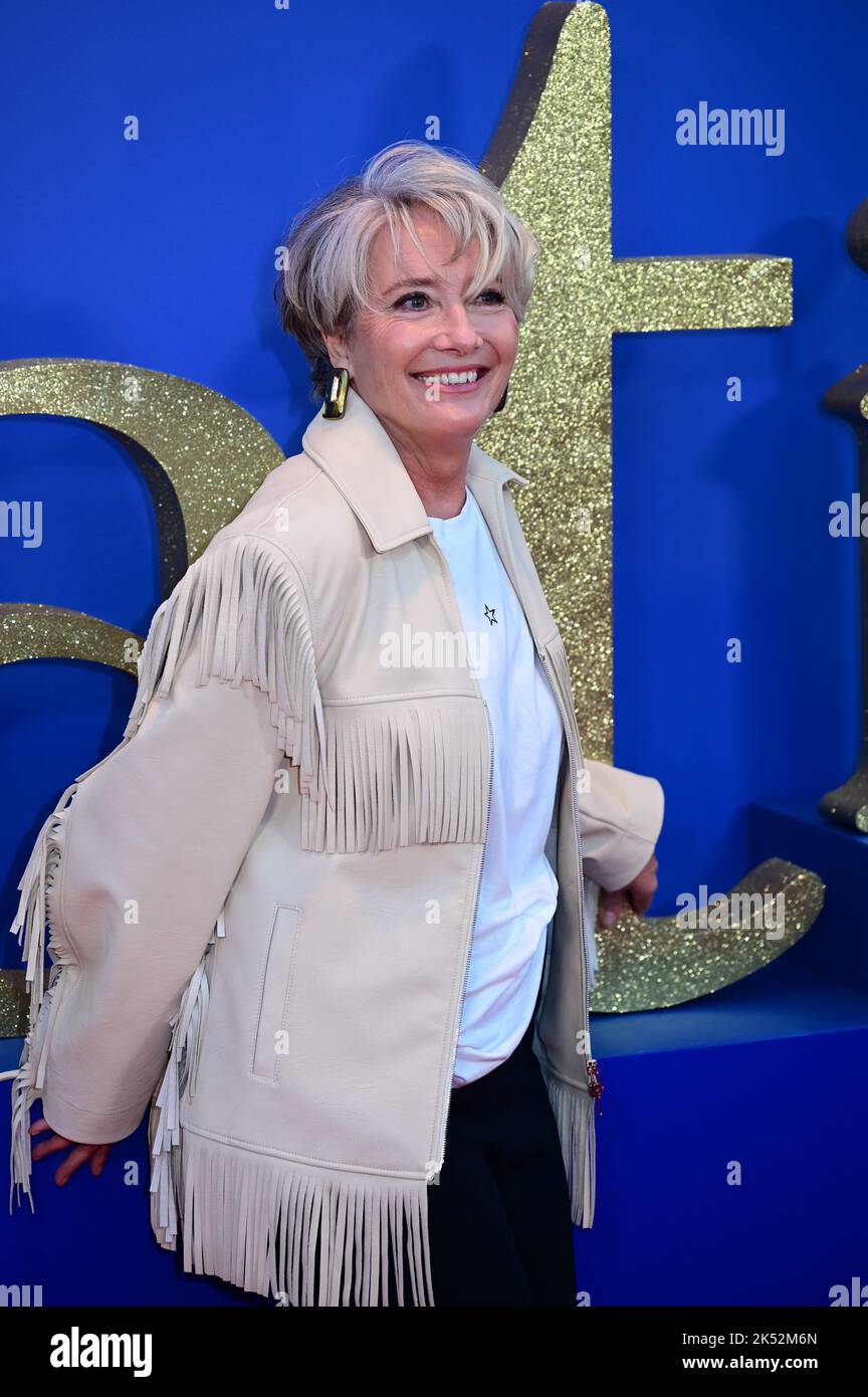 London, UK , 05/10/2022, Emma Thompson Arrive at the Cast and ...