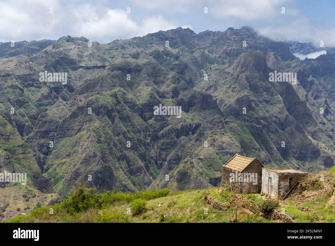 Cap Vert, Santo Antao island, Delgadinho mountain ridge Stock Photo - Alamy
