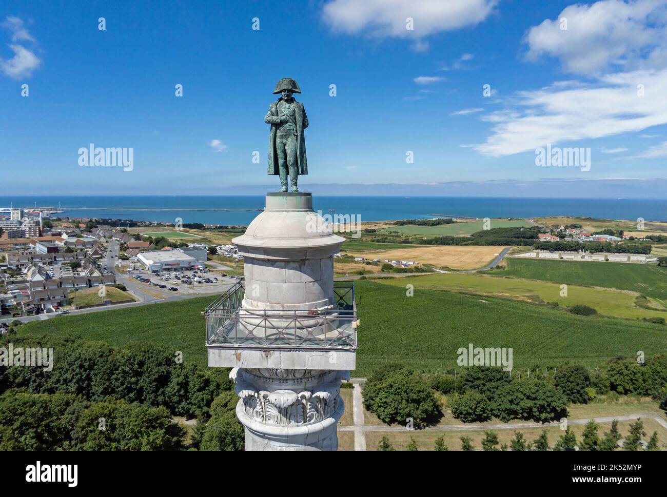 France, Pas de Calais, Wimille, Column of the Grand Army, erected in ...