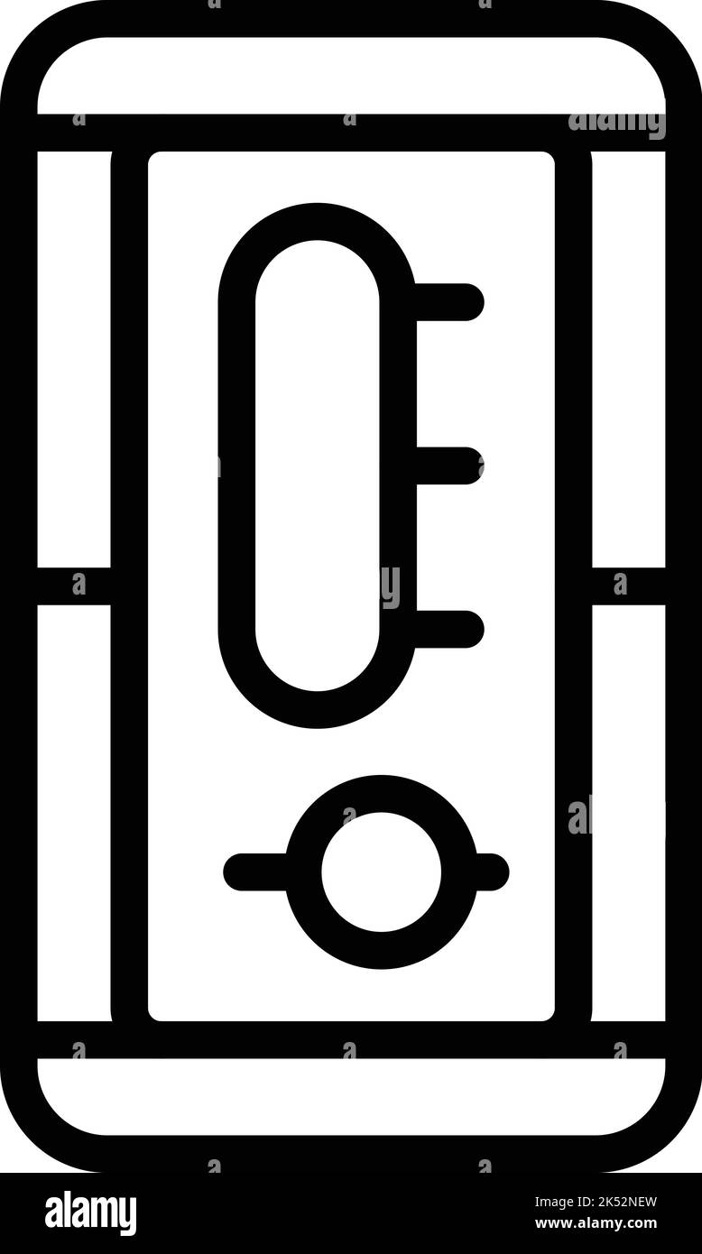 Test result stand icon outline vector. Pcr test. Swab lab Stock Vector ...