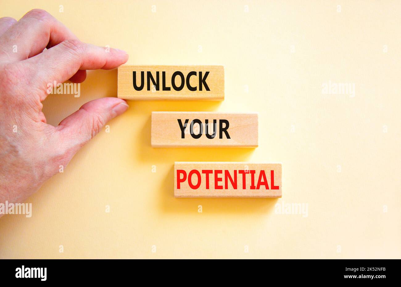Unlock your potential symbol. Concept words Unlock your potential on ...