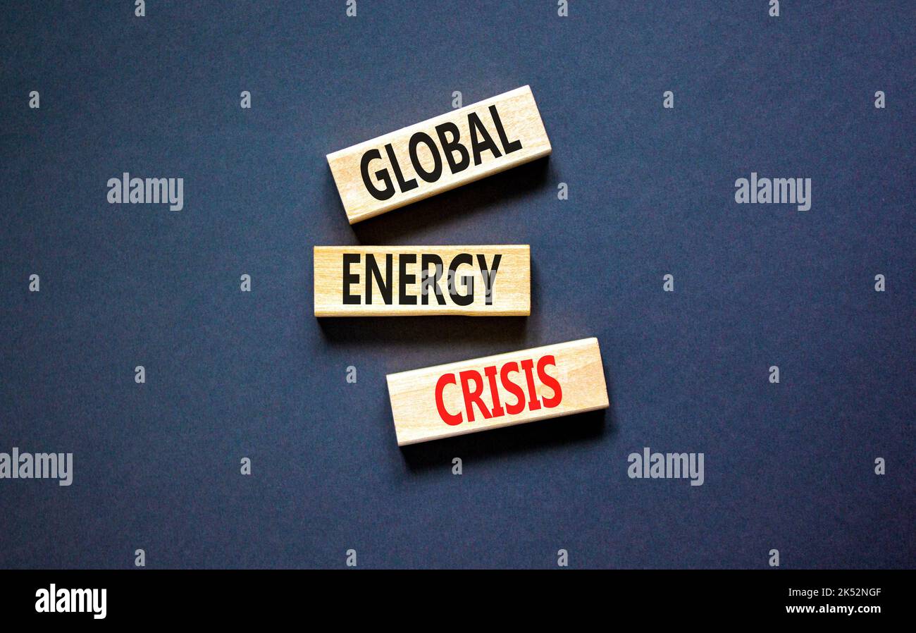 Global energy crisis symbol. Concept words Global energy crisis on ...
