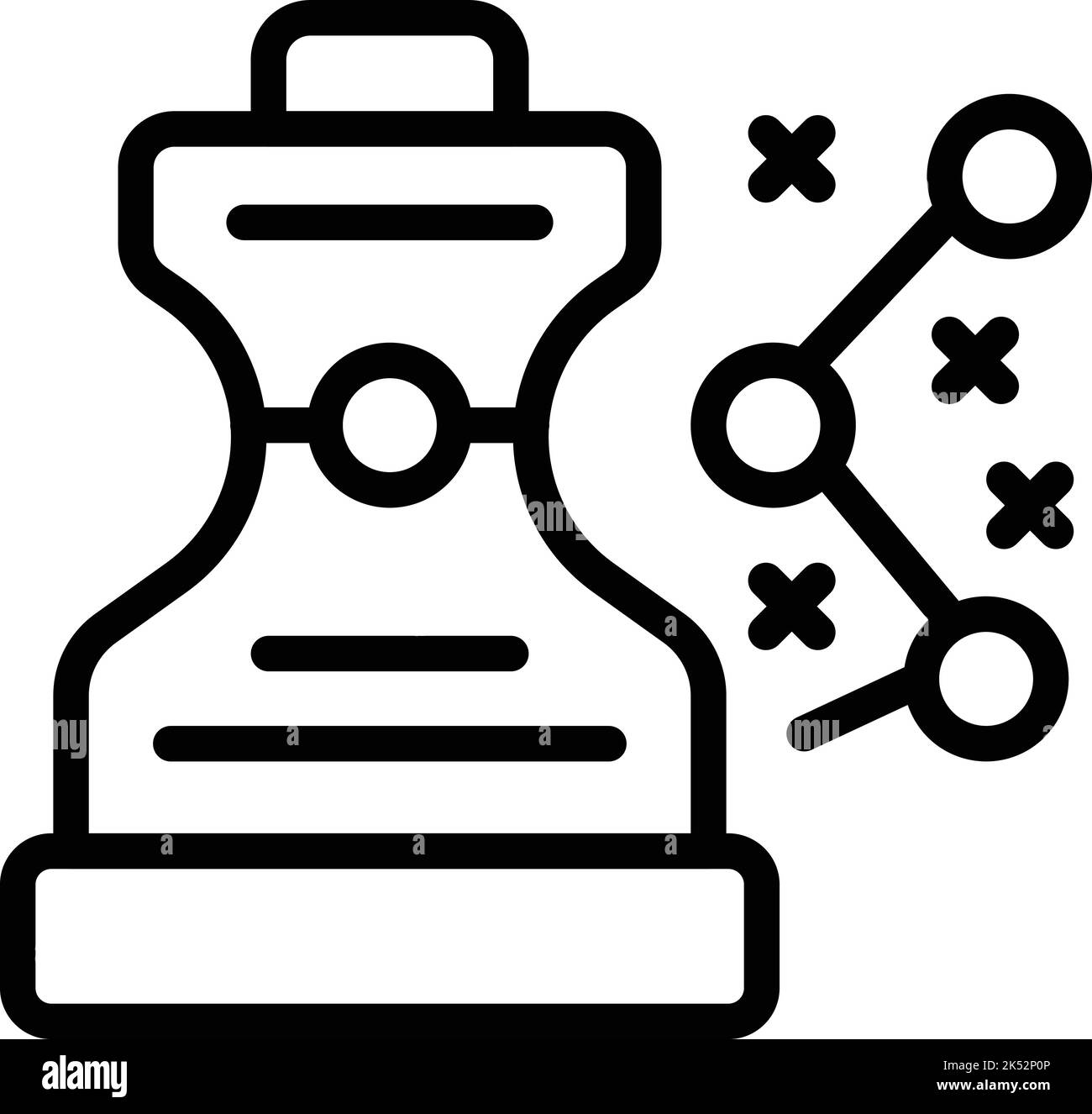 Tactical icon outline vector. Business decision. Profit battle Stock ...