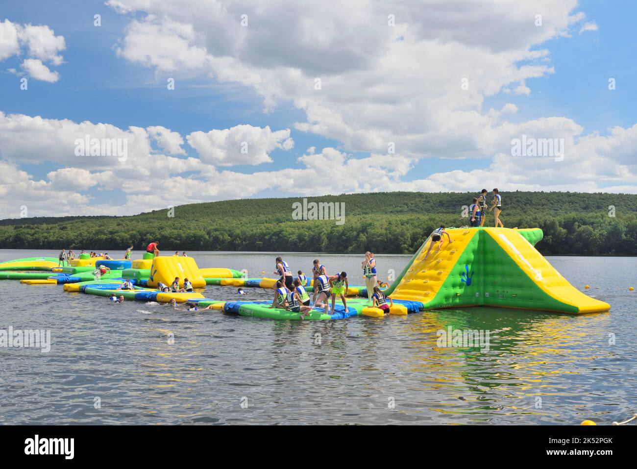 France, Ardennes, Les Mazures, the Vieilles Forges lake, Leisure Centre ...