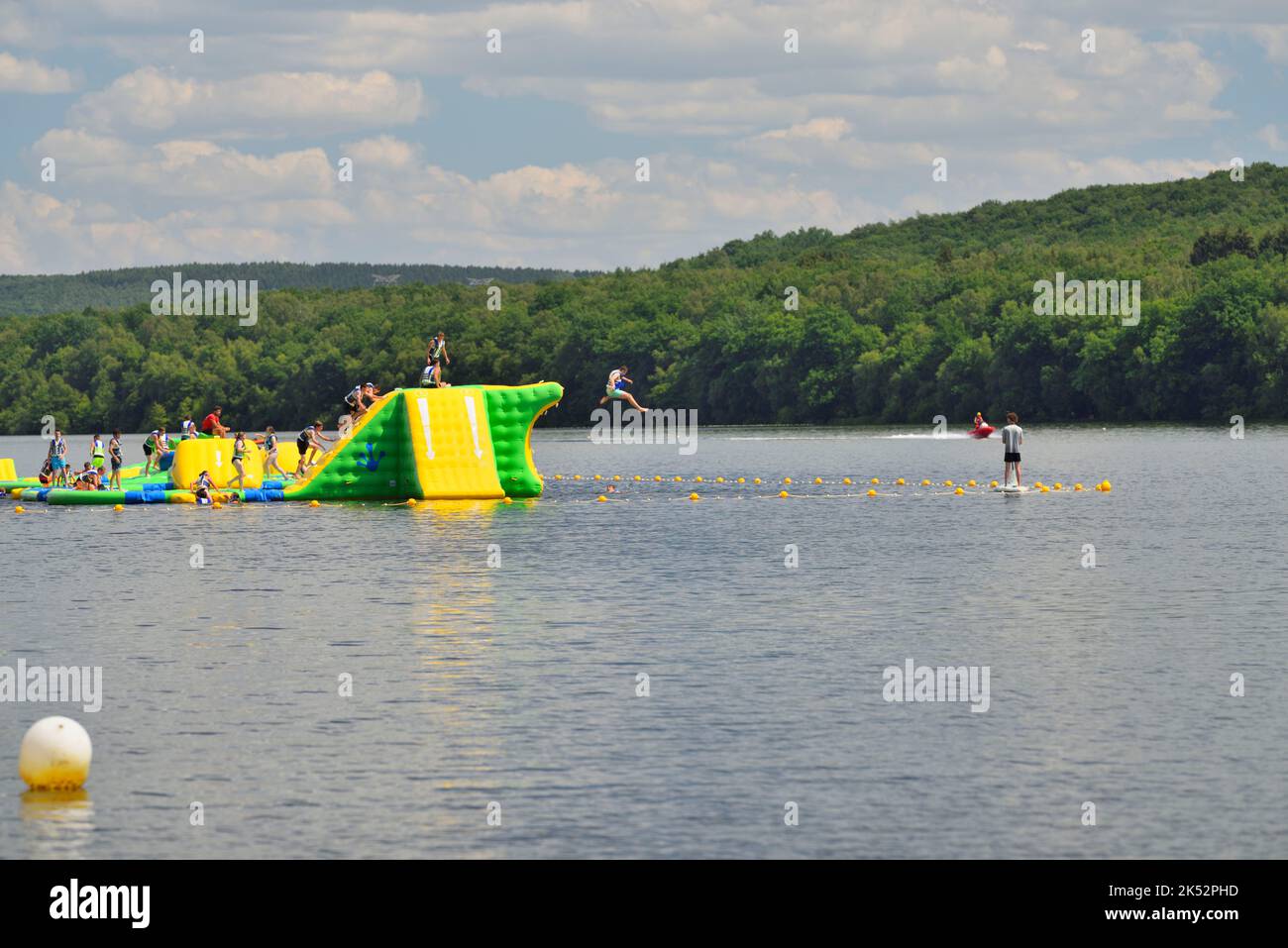 France, Ardennes, Les Mazures, the Vieilles Forges lake, Leisure Centre ...