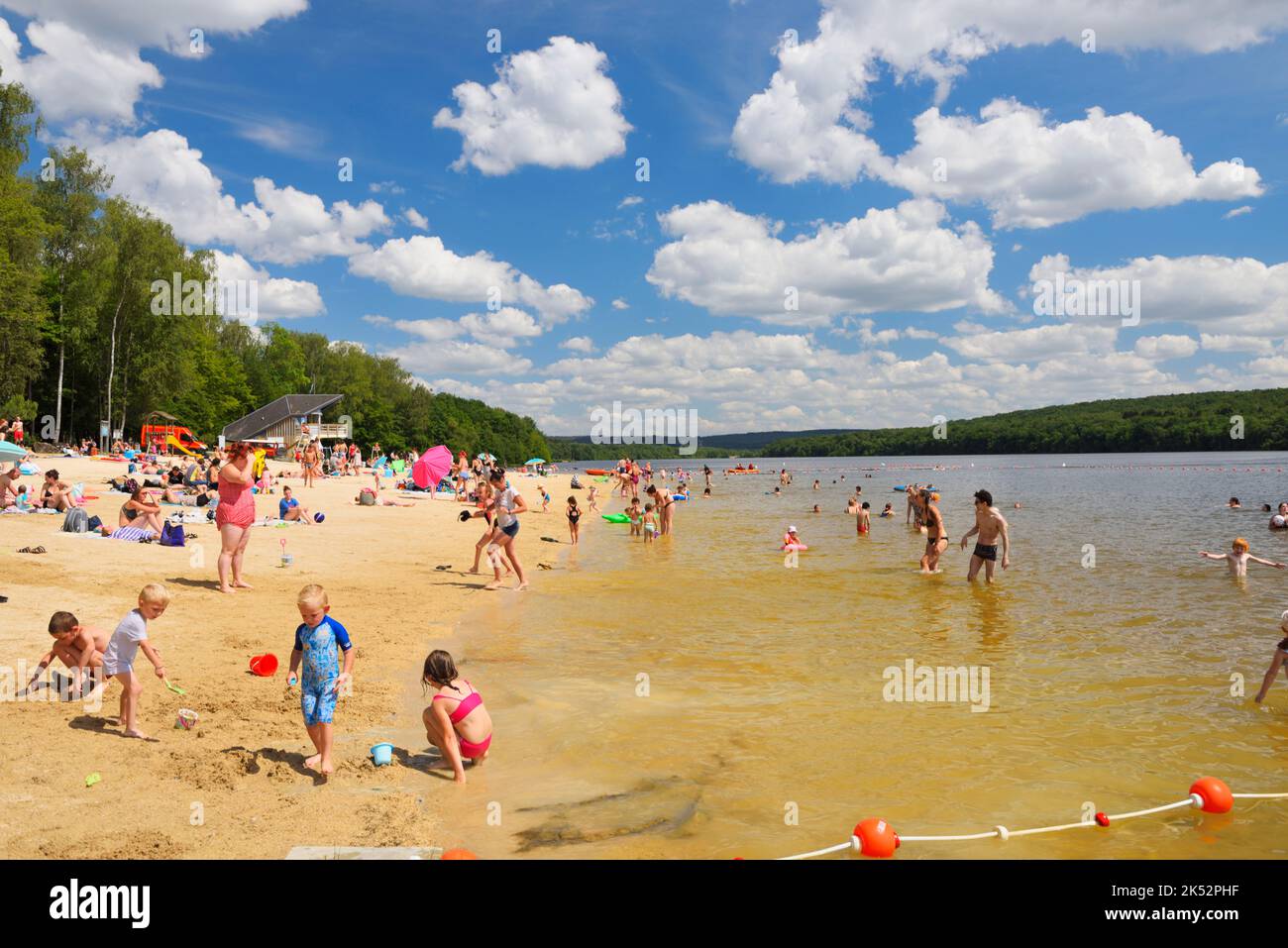 France, Ardennes, Les Mazures, the Vieilles Forges lake, Leisure Centre ...