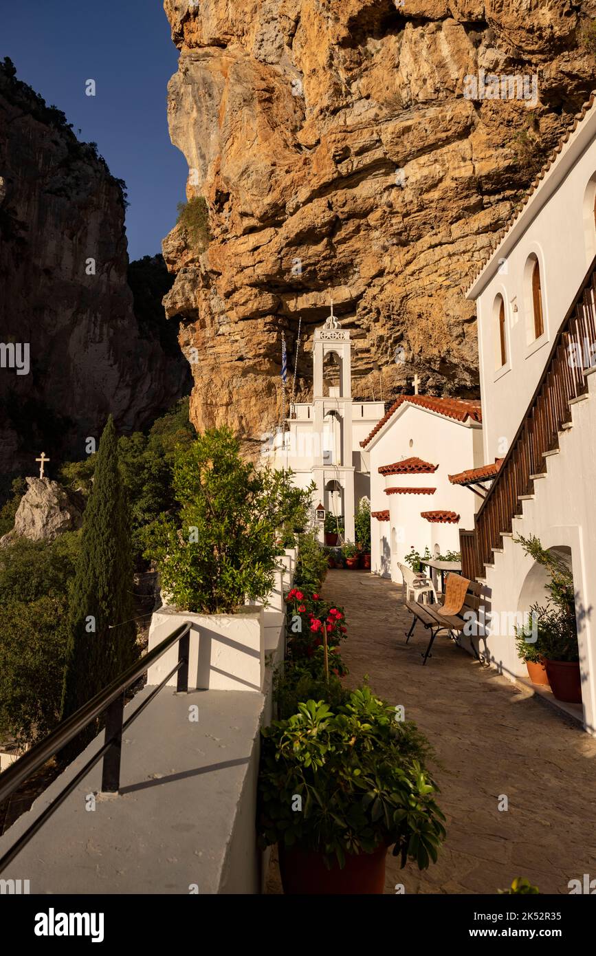 Greece, Peloponnese, Cyrounia, the monastery of Saint Nicholas Sintzas ...