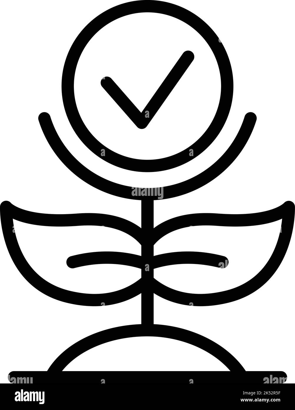 Business plant icon outline vector. Chess decision. Team people Stock ...