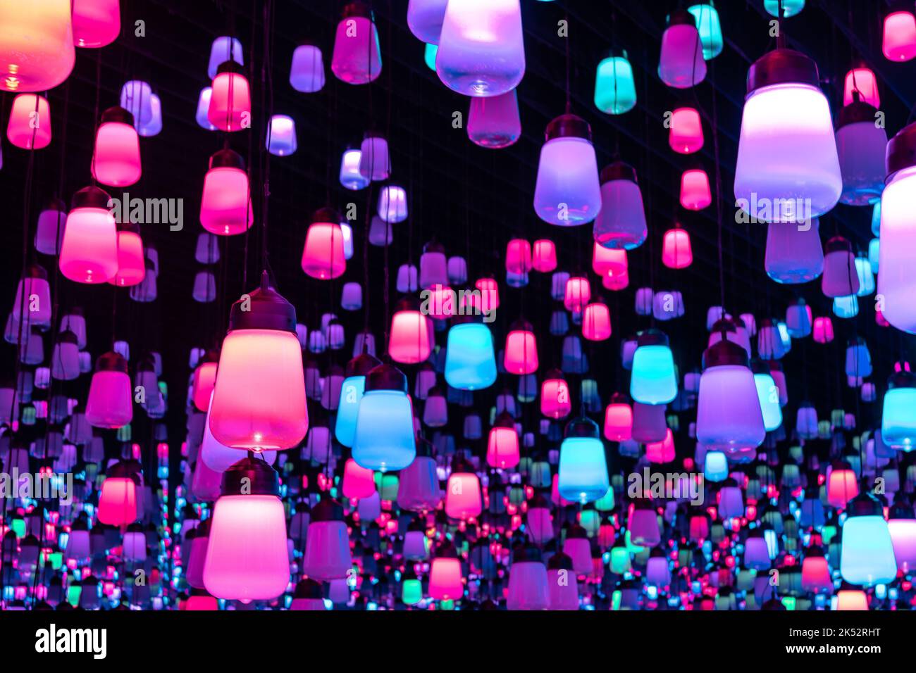 Tokyo Lanterns in Exhibition Space Stock Photo - Alamy