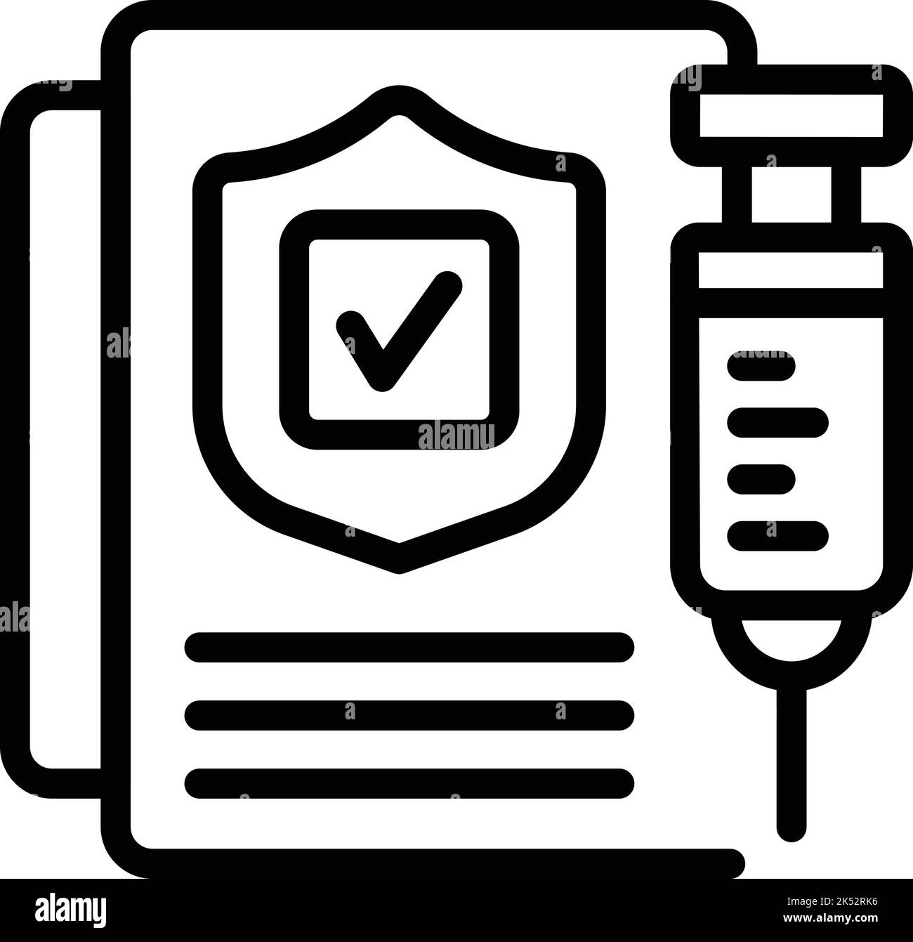 Syringe lab icon outline vector. Test pcr. Health covid Stock Vector ...