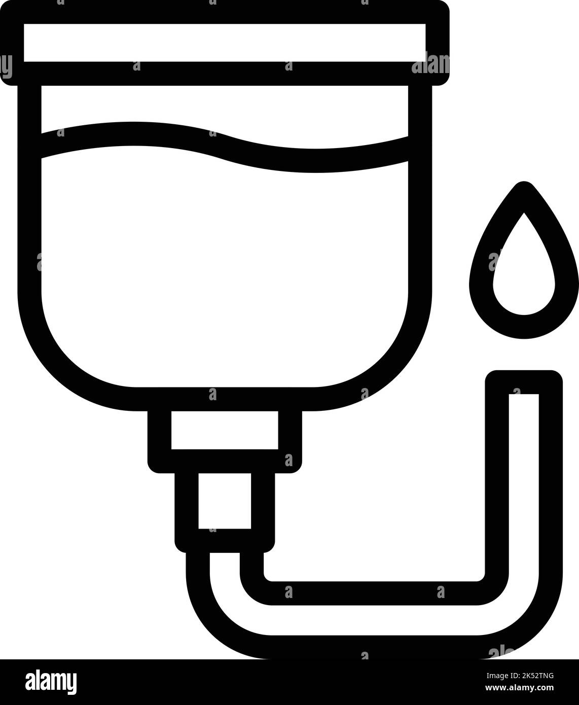 Water save energy icon outline vector. Bottle recycle. Bio reuse Stock ...