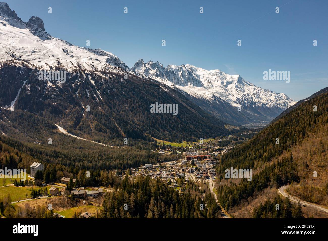 France, Haute Savoie, Mont Blanc massif, Chamonix valley, Argentiere ...