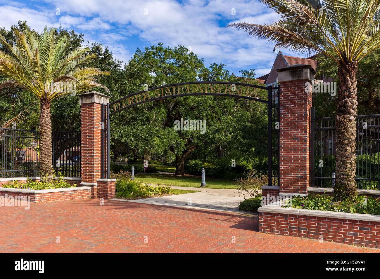Tallahassee, FL - September 30, 2022: Florida State University entrance ...