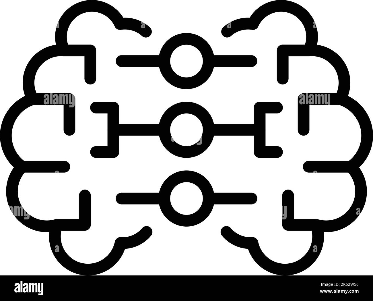 Brain courage icon outline vector. Hero jump. Skill self Stock Vector ...