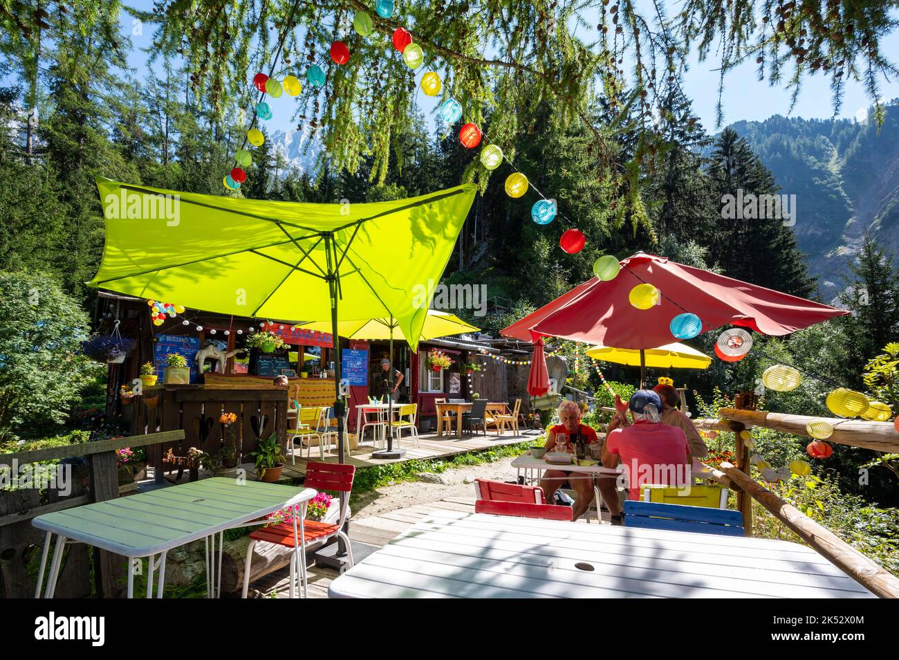 France, Haute Savoie, Mont Blanc massif, Chamonix, near the entrance to ...
