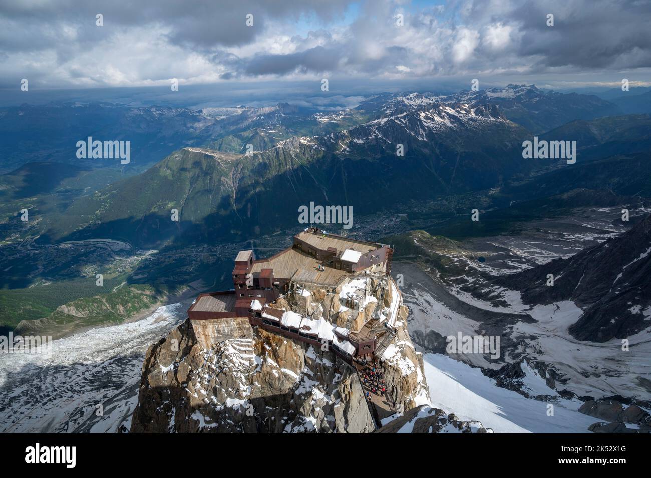 France, Haute Savoie, Mont Blanc massif, Chamonix, Aiguille du Midi ...
