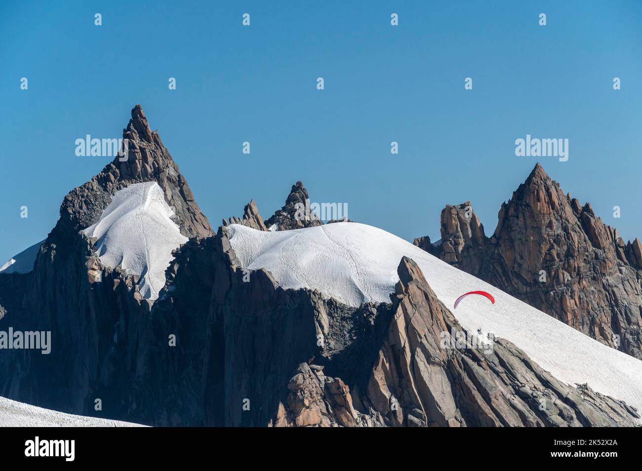 France, Haute Savoie, Mont Blanc massif, Chamonix, Aiguille du Midi ...