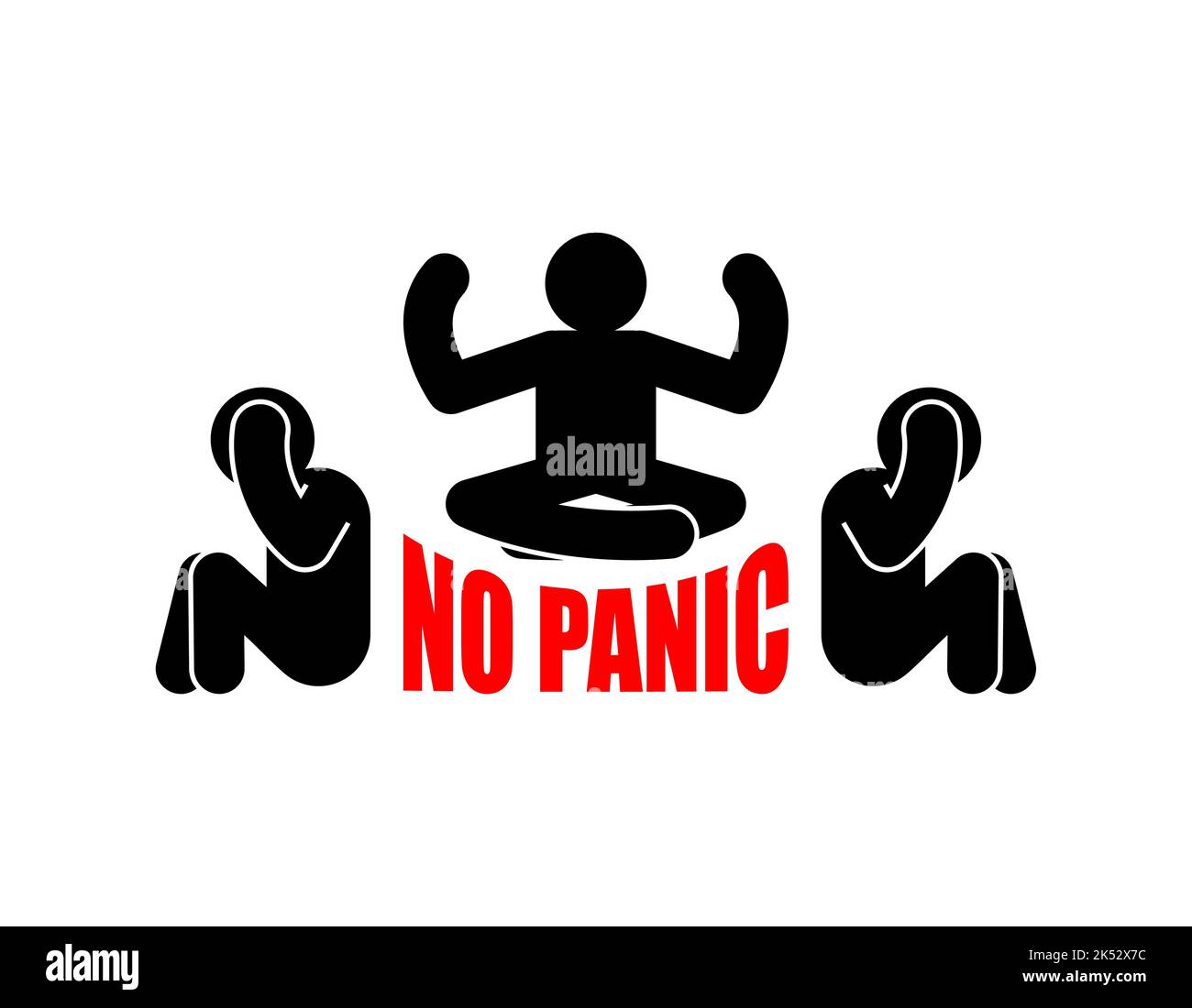 No panic sign. Keep calm symbol. Vector illustration Stock Vector Image ...