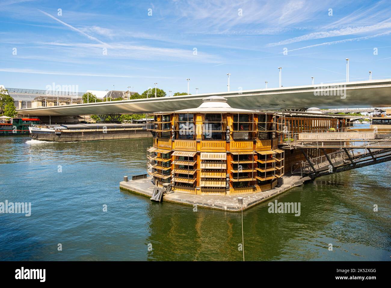 France, Paris, port of La Rapée, the Adamant, floating day hospital ...