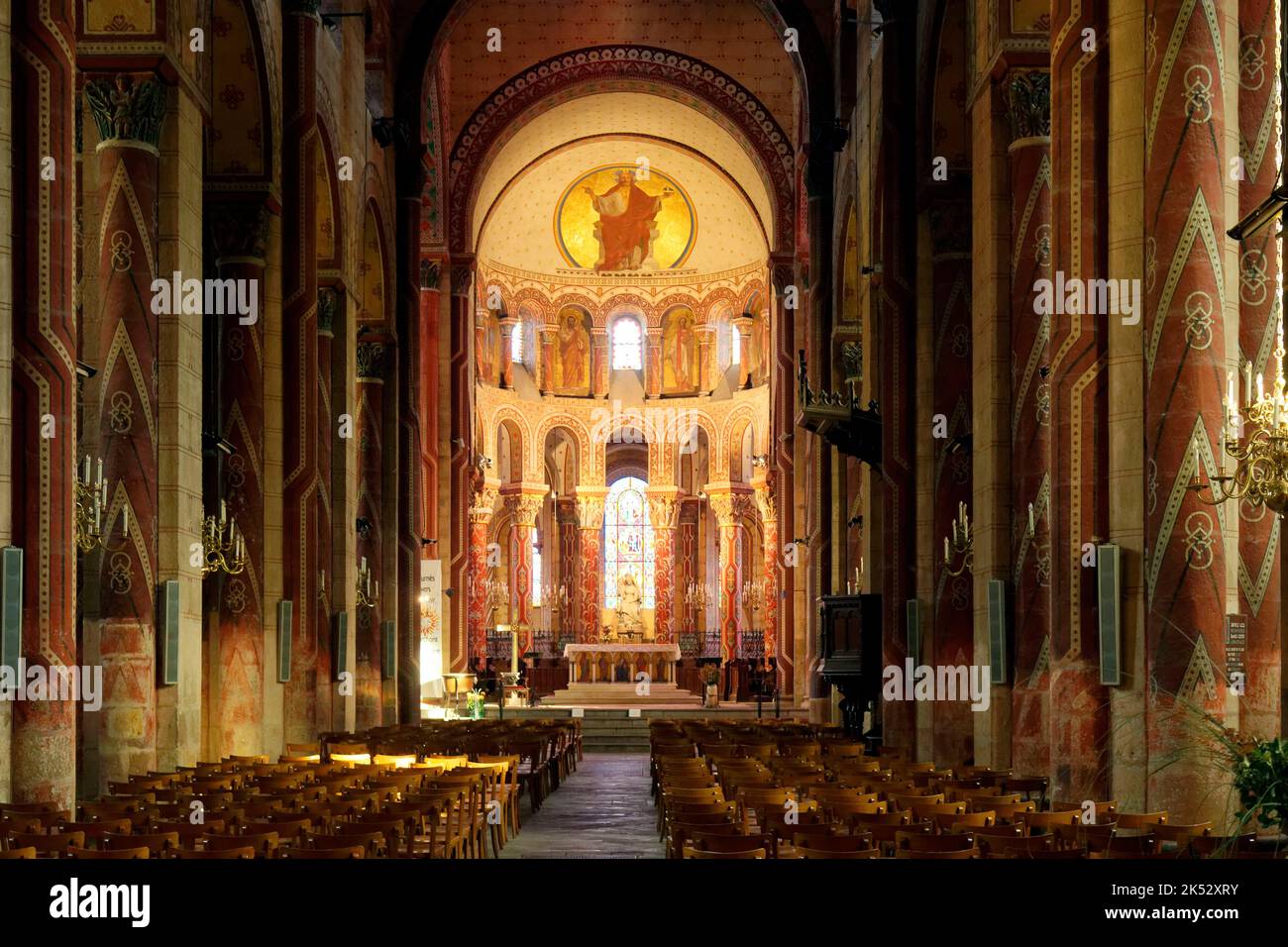 France, Puy de Dome, Issoire, Saint Austremoine abbatial church dated ...