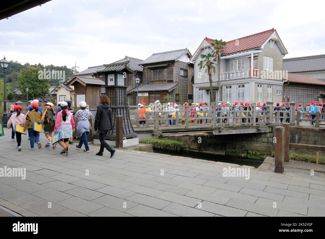 Old houses along the riverside street Katori city Chiba Japan Stock ...