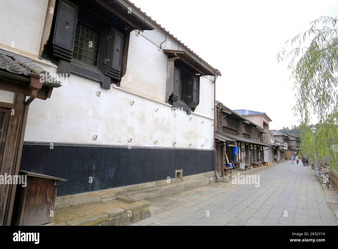 Old houses along the riverside street Katori city Chiba Japan Stock ...