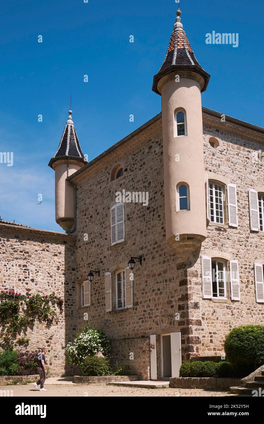 France, Ardeche, Thueyts, the Blou castle Stock Photo - Alamy