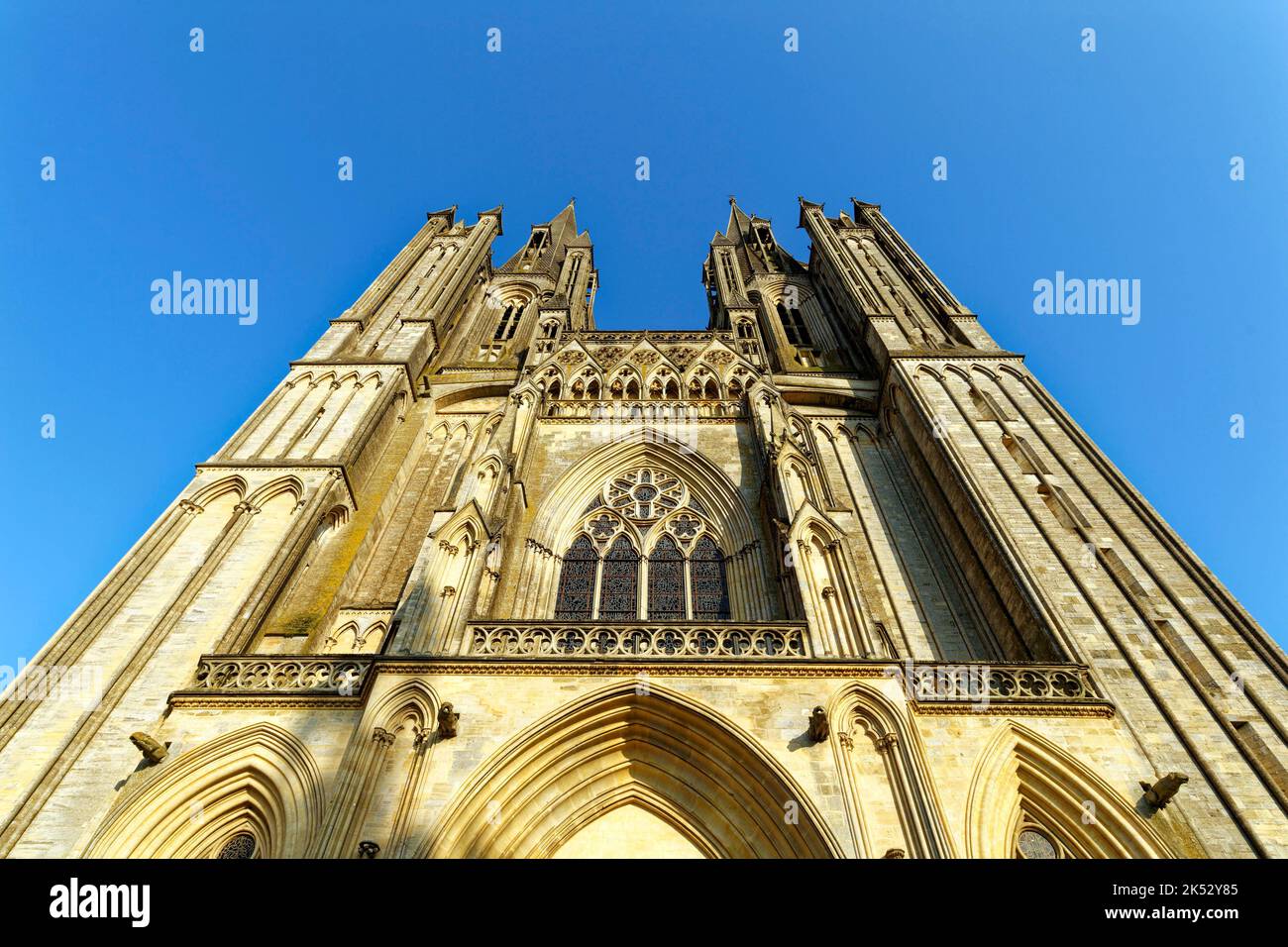 France, Manche, Cotentin Peninsula, Coutances, Notre Dame de Coutances ...