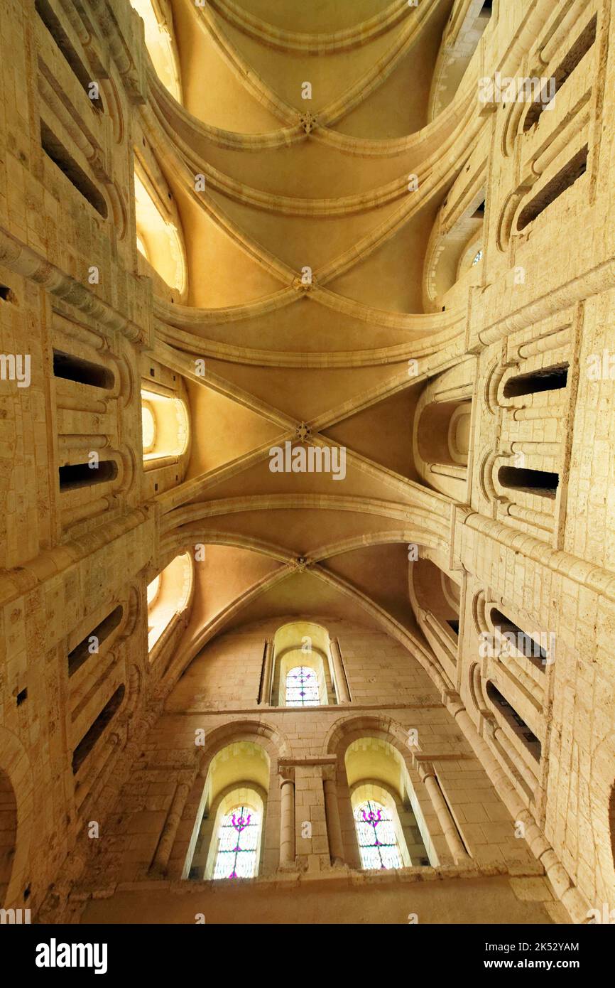 France, Manche, Cotentin Peninsula, Lessay, Sainte Trinite abbey church ...