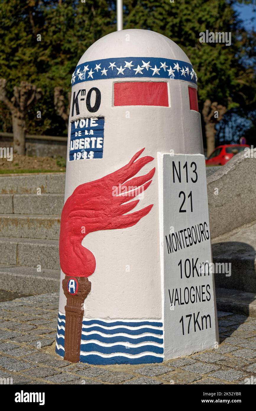 France, Manche, Cotentin, Sainte Mere Eglise, one of the first communes ...
