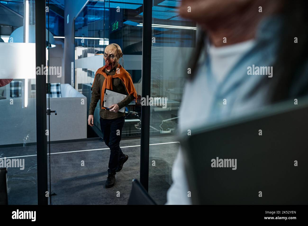 Corporate person entering room hi-res stock photography and images - Alamy