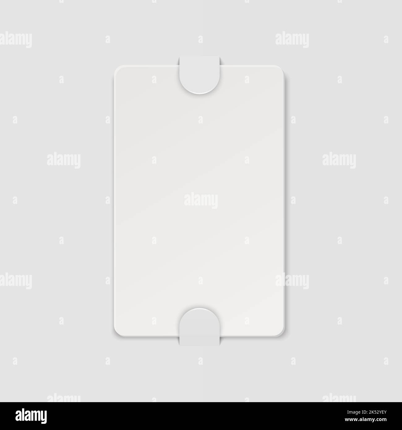 Vector 3d Realistic White Guest Room, Plastic Hotel Apartment Keycard ...