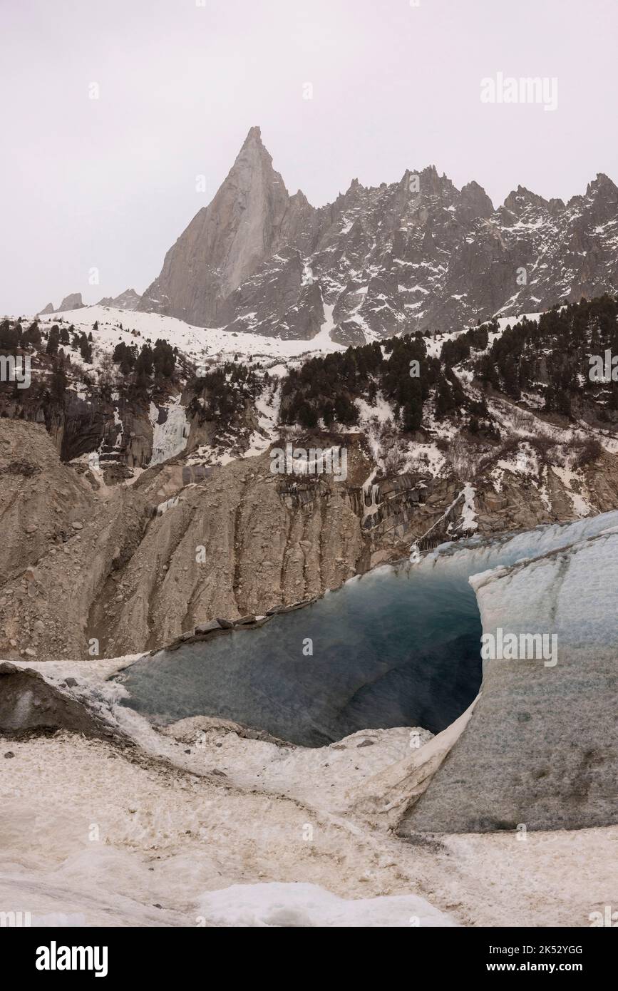 France, Haute Savoie, Chamonix-Mont-Blanc, Montenvers, Mer de Glace ...