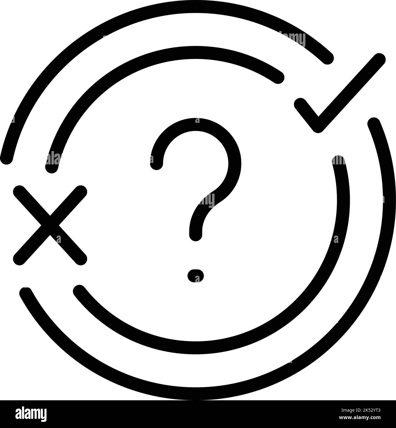 Quiz ask icon outline vector. Word fun. Competition game Stock Vector ...